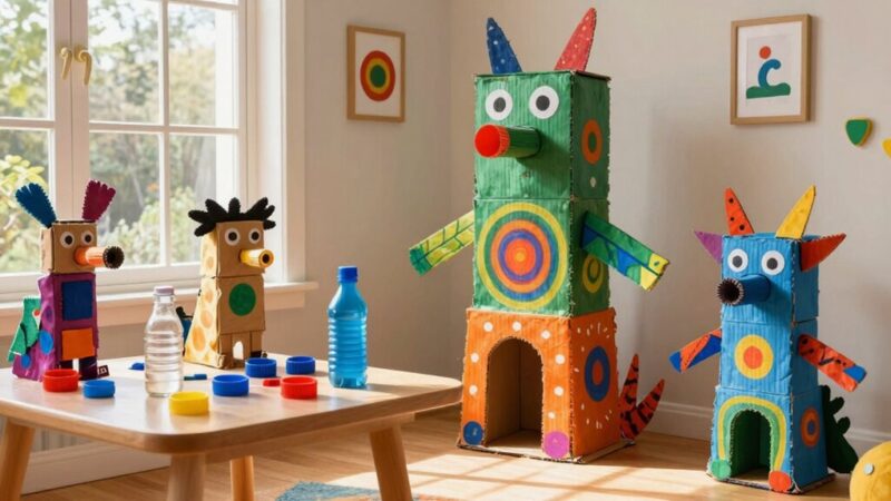 Why Recycled Materials Are Great for Creative Play - Healthy Kid Play